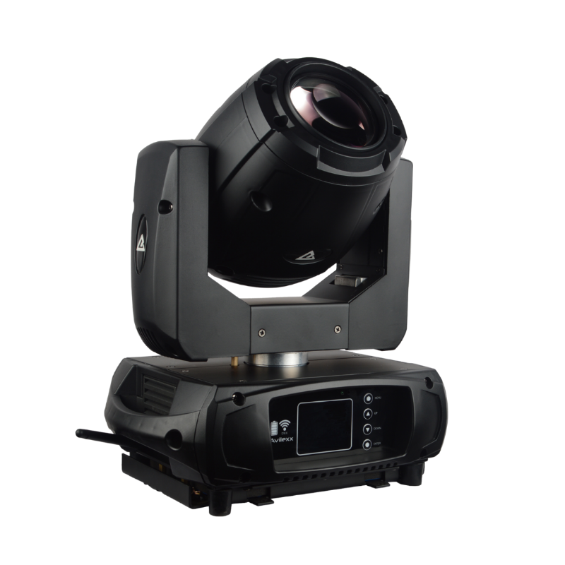 Avilexx Moving Head AV-50B – Draadloze 50W LED Spot met Accu